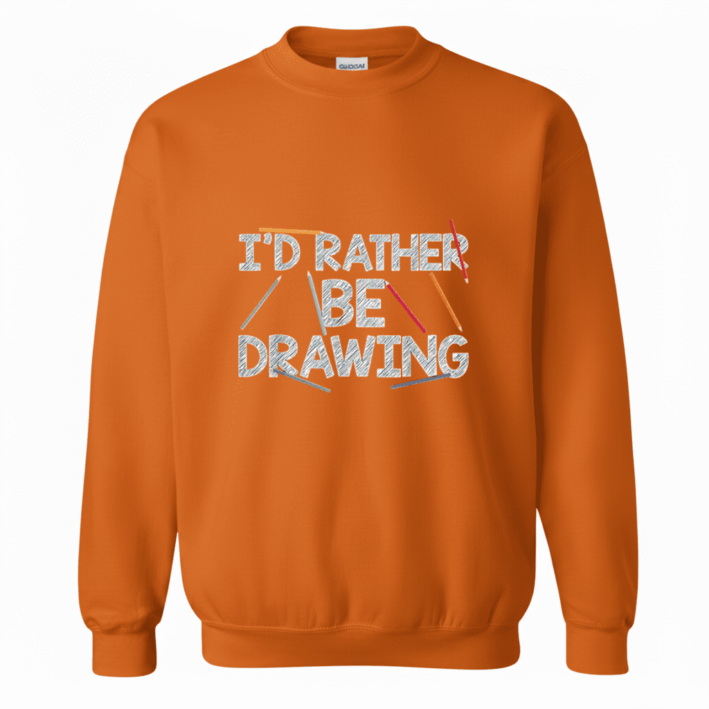 Illustrative Sketch Artist Cool Drawing Pencil Art Sweatshirt up to ...