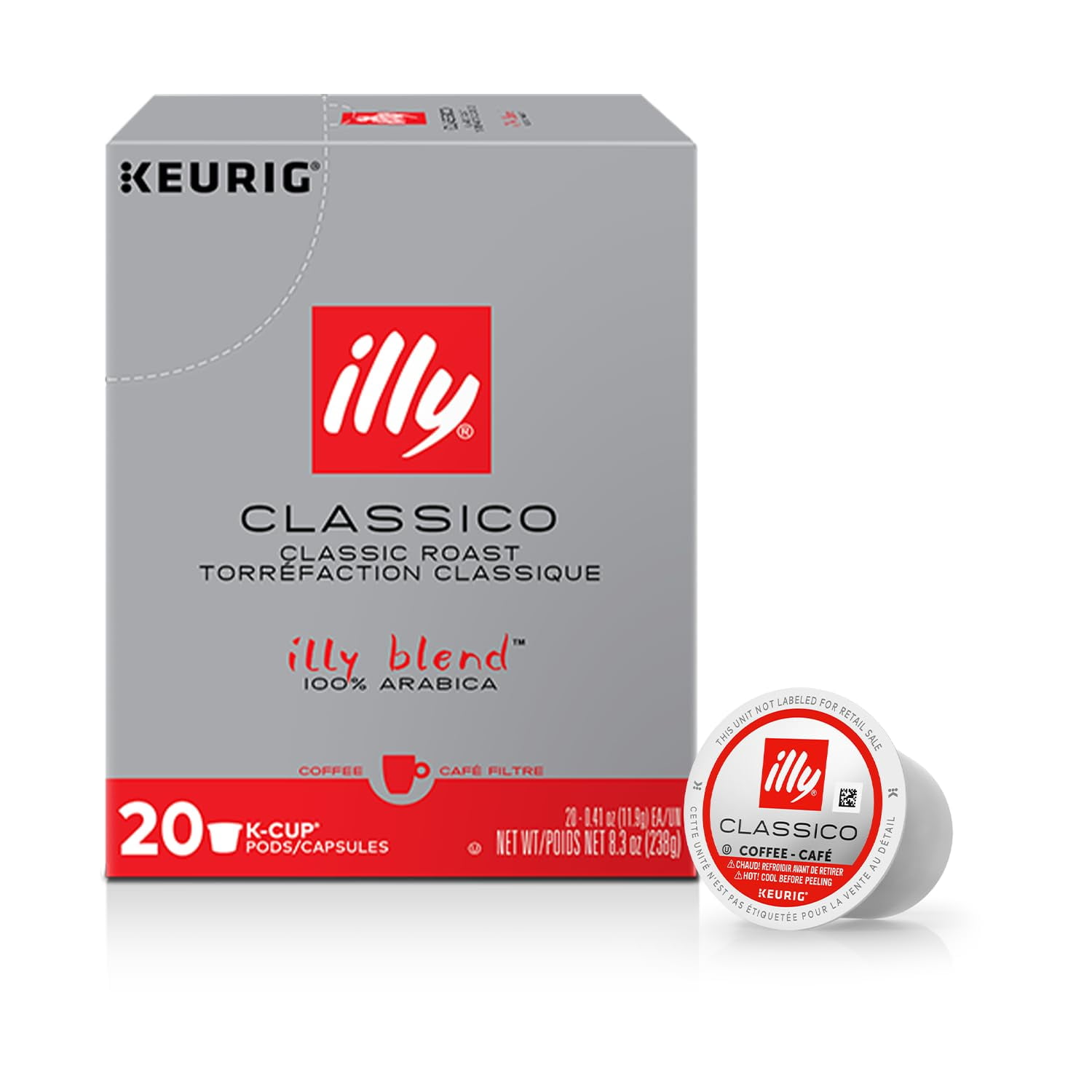 Illy Coffee K Cups - Pods For Keurig Machines – Classico Roast ...