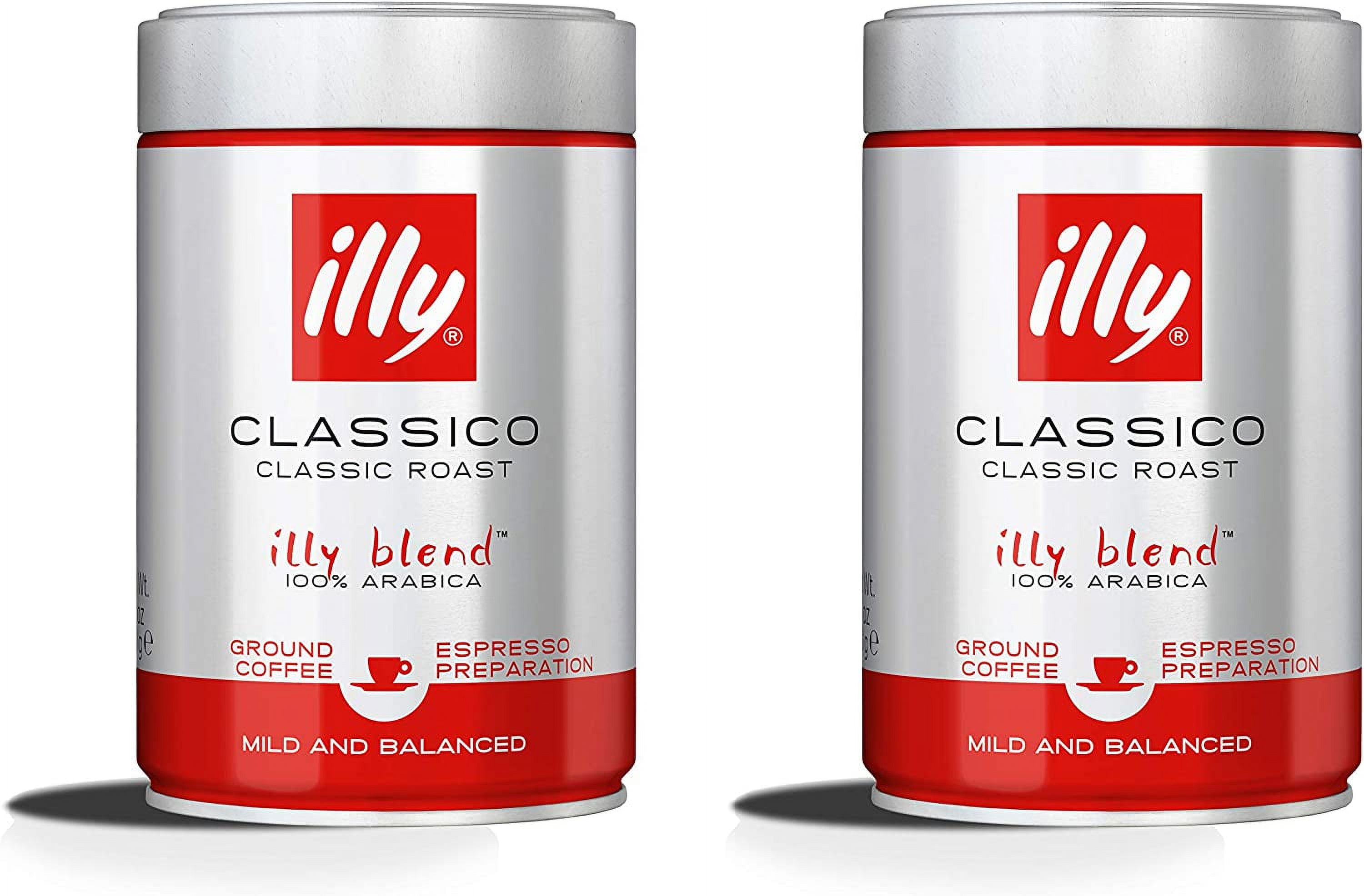 Illy - Espresso - Ground Coffee Medium Roast - 250g (Pack of 2) - Walmart.com