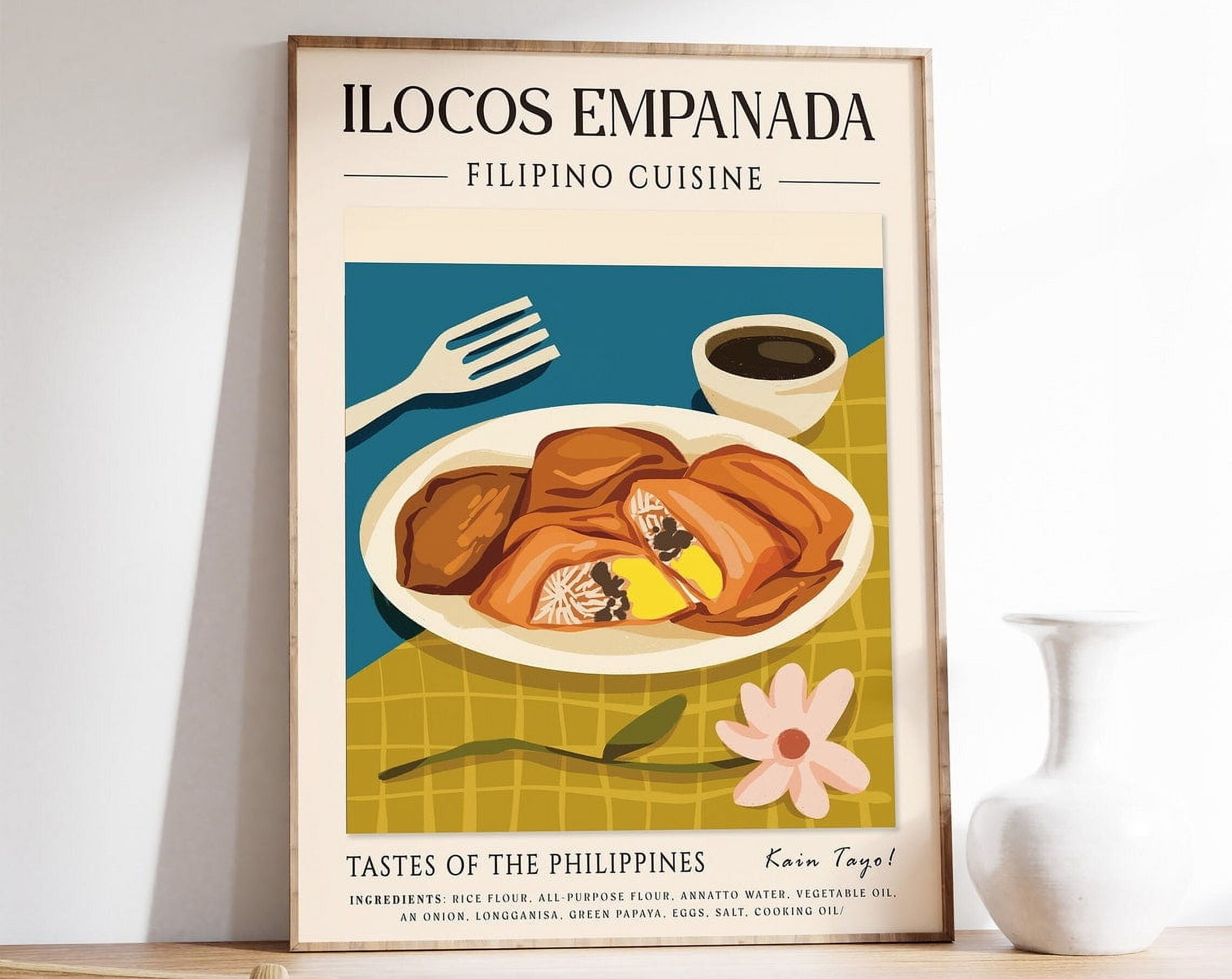 Ilocos Empanada Filipino Food Poster, Filipino Food Print, Philippines ...