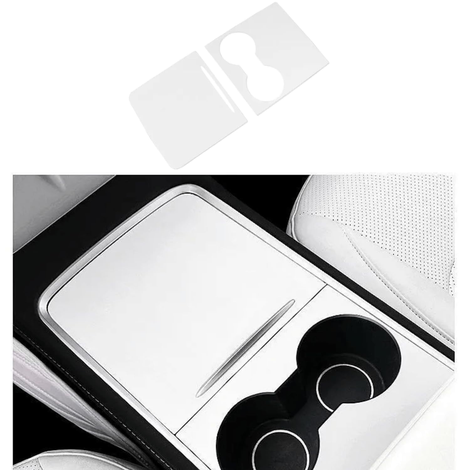 Iloter Tesla Center Console CM31 Wrap(White Edition) Designed for Model ...