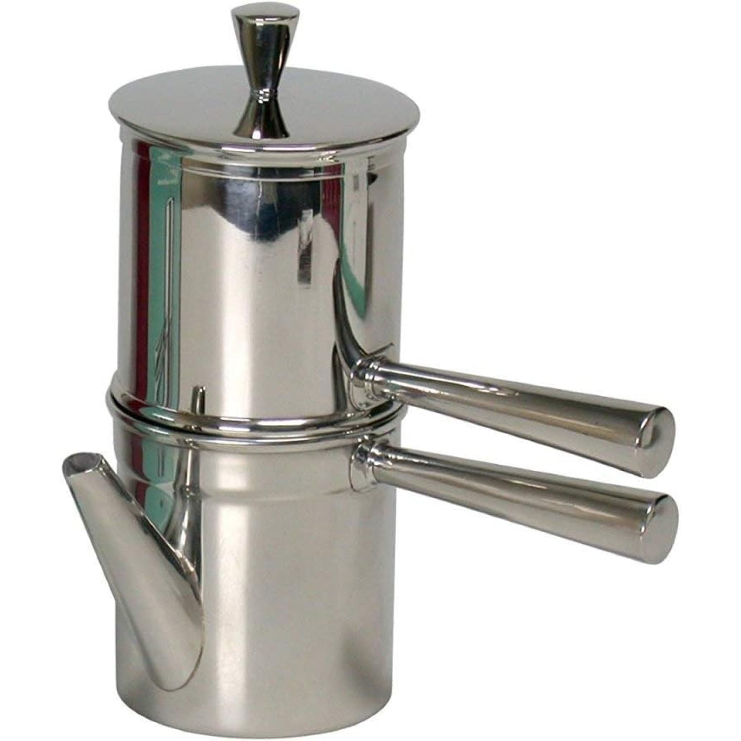 Ilsa Stainless Steel Neapolitan Coffee Maker with Spout, 6 Cup ...