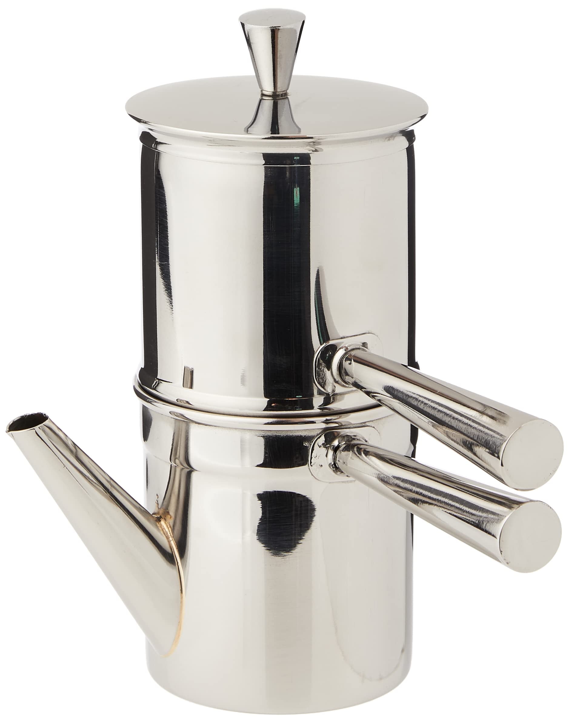 Ilsa Stainless Steel Neapolitan Coffee Maker, 1–2 Cup – Compact Italian ...