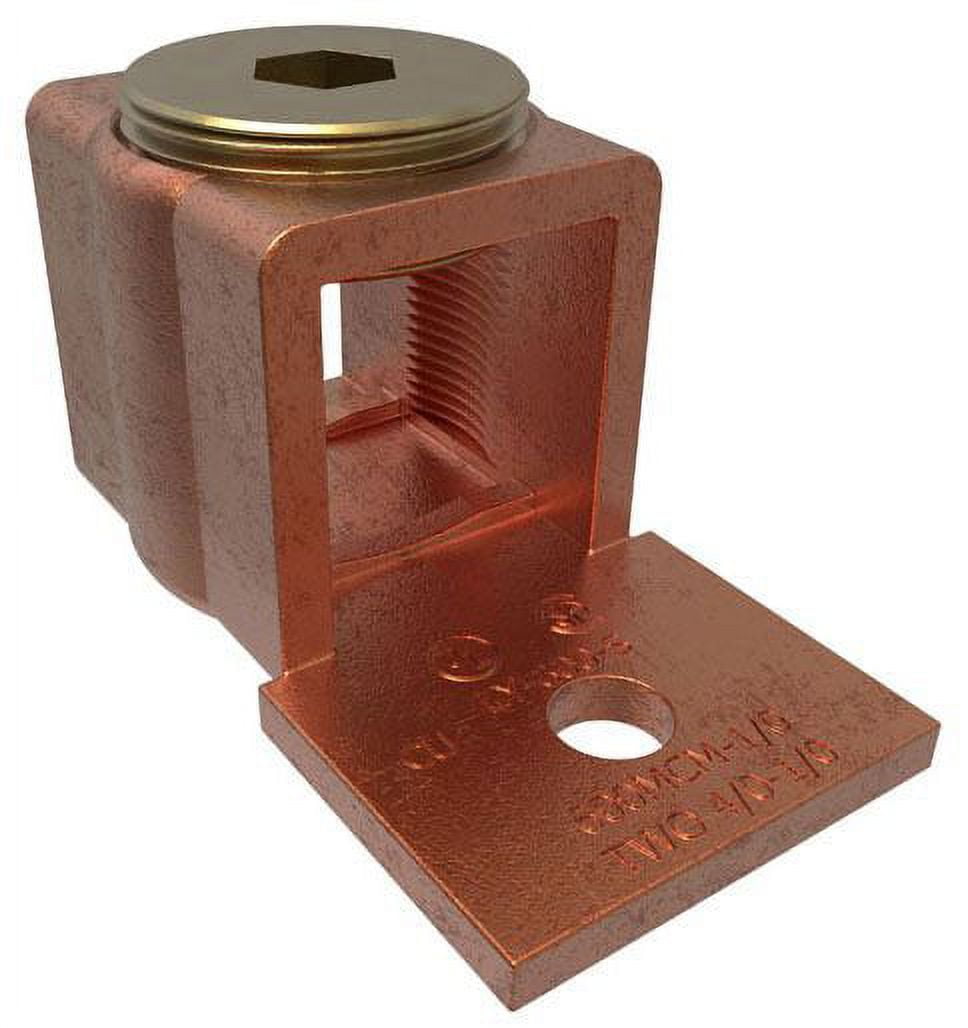 Ilsco LY-600-S, 1/0 AWG to 600 KCMIL Str, 5/16"" Stud 1-Hole ...
