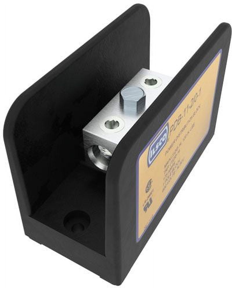 Ilsco PDB-11-2/0-1, 600 V, 175 A, 1-Pole, Power Distribution Block, 1 ...