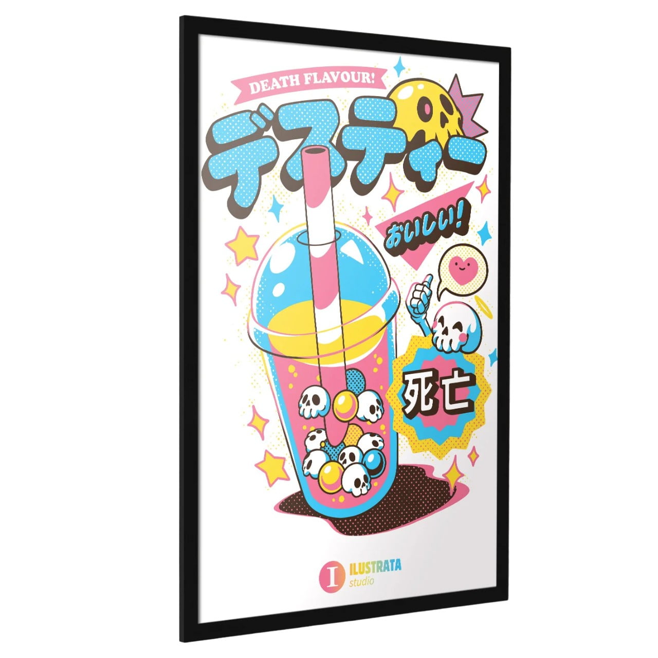Ilustrata Death Bubble Tea Poster - Walmart.com