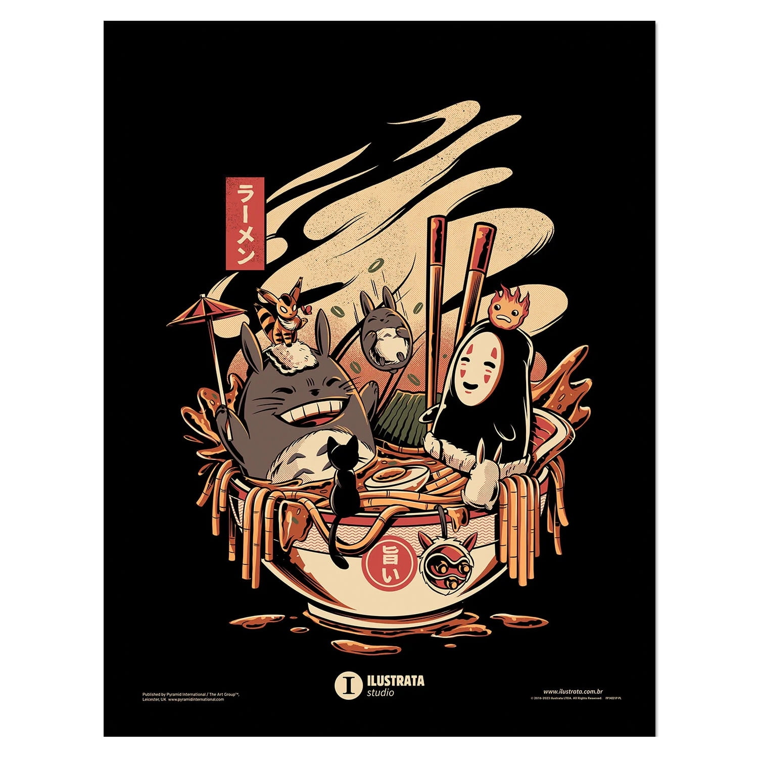 Ilustrata Ramen Pool Party Framed Poster - Walmart.com