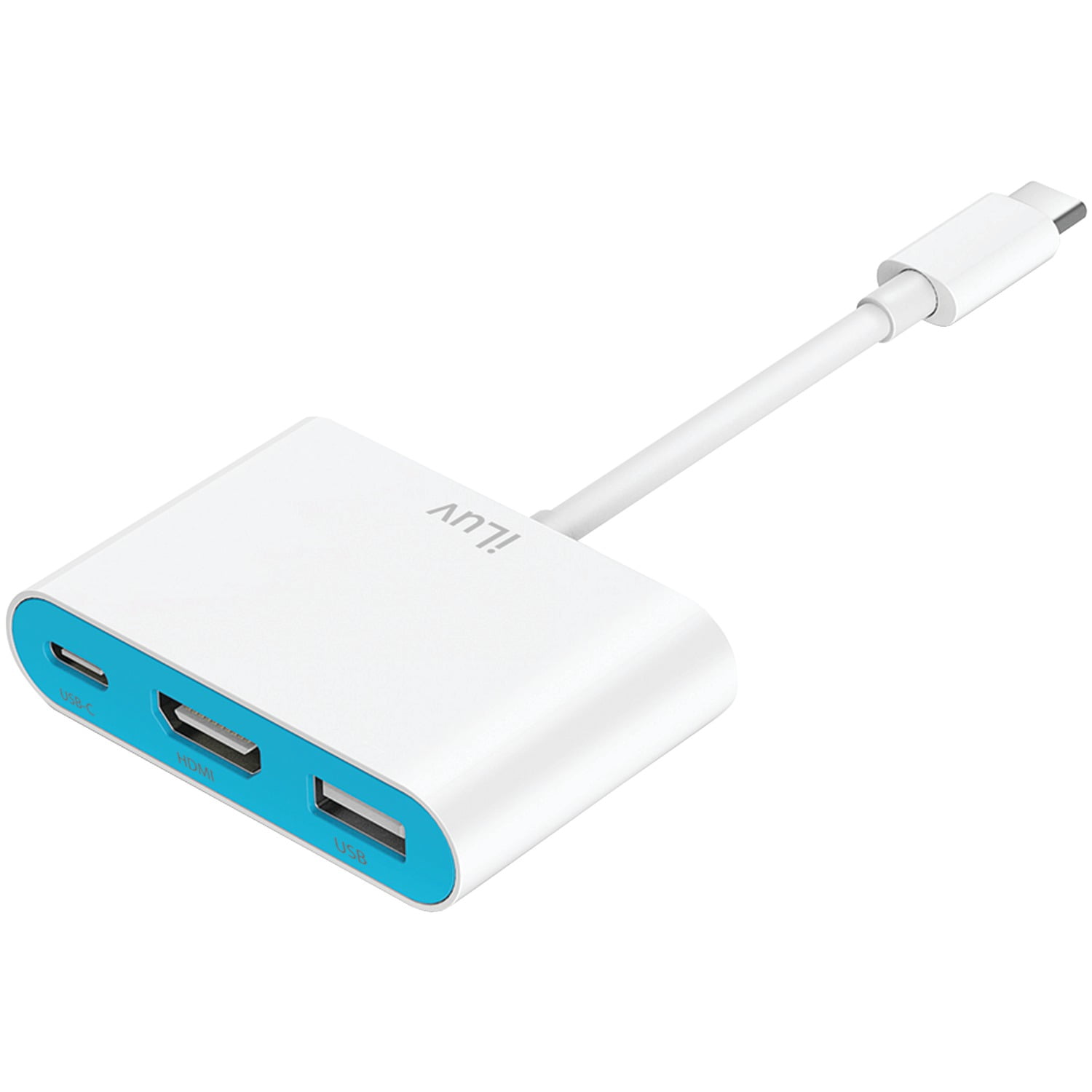 Iluv Icb713wh Usb-c Digital A/v Multiport Adapter - Walmart.com