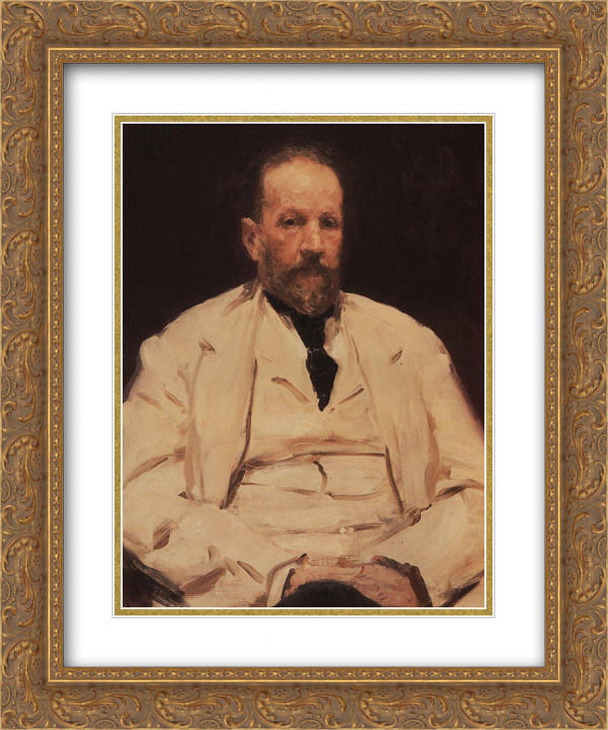 Ilya Repin 2x Matted 20x24 Gold Ornate Framed Art Print 'Portrait of ...