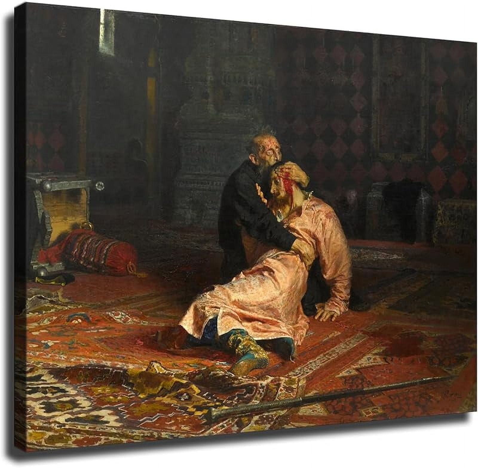 Ilya Repin - Ivan The Terrible and His Son Ivan Poster Canvas Print HD ...