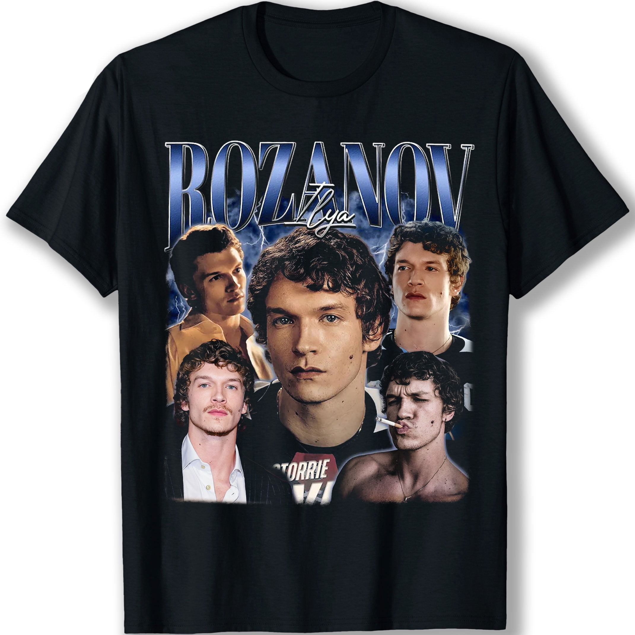 Ilya Rozanov Vintage Essential Graphic T-Shirt with Collage Design on ...