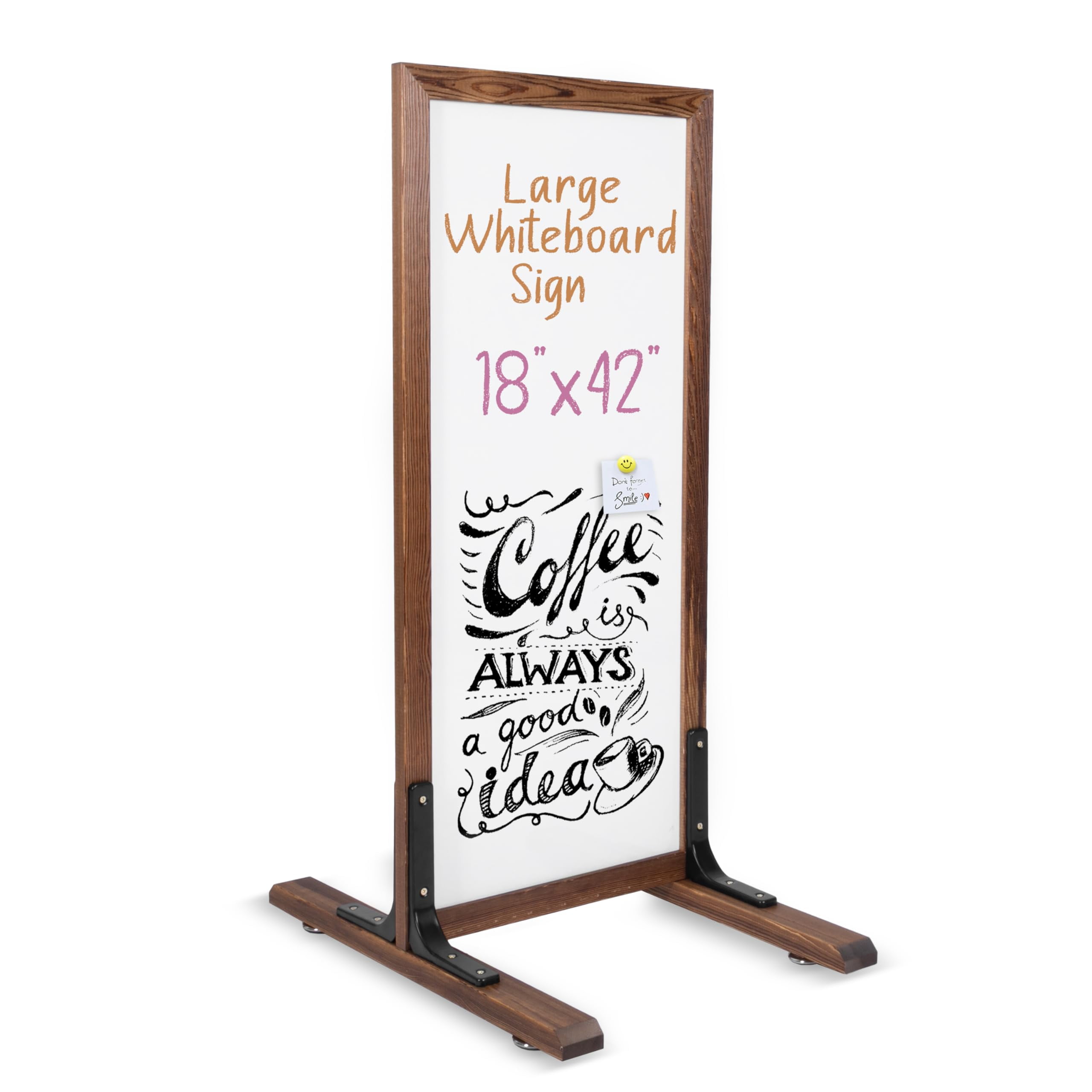 Ilyapa Large Whiteboard Sign - Free Standing Magnetic Dry Erase ...