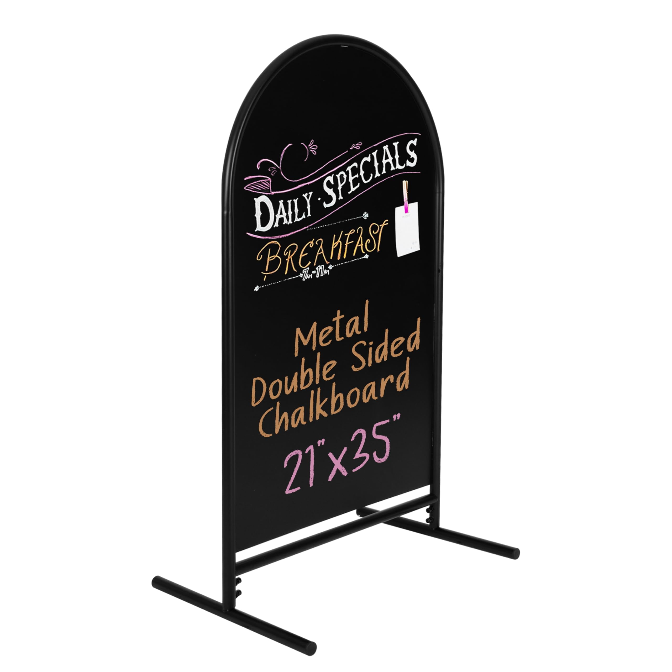 Ilyapa Metal Double Sided Swinging Chalkboard Sign - 21x35 inch ...