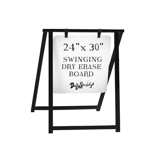 Ilyapa Modern Magnetic Double Sided Swinging Dry Erase Sidewalk Sign ...