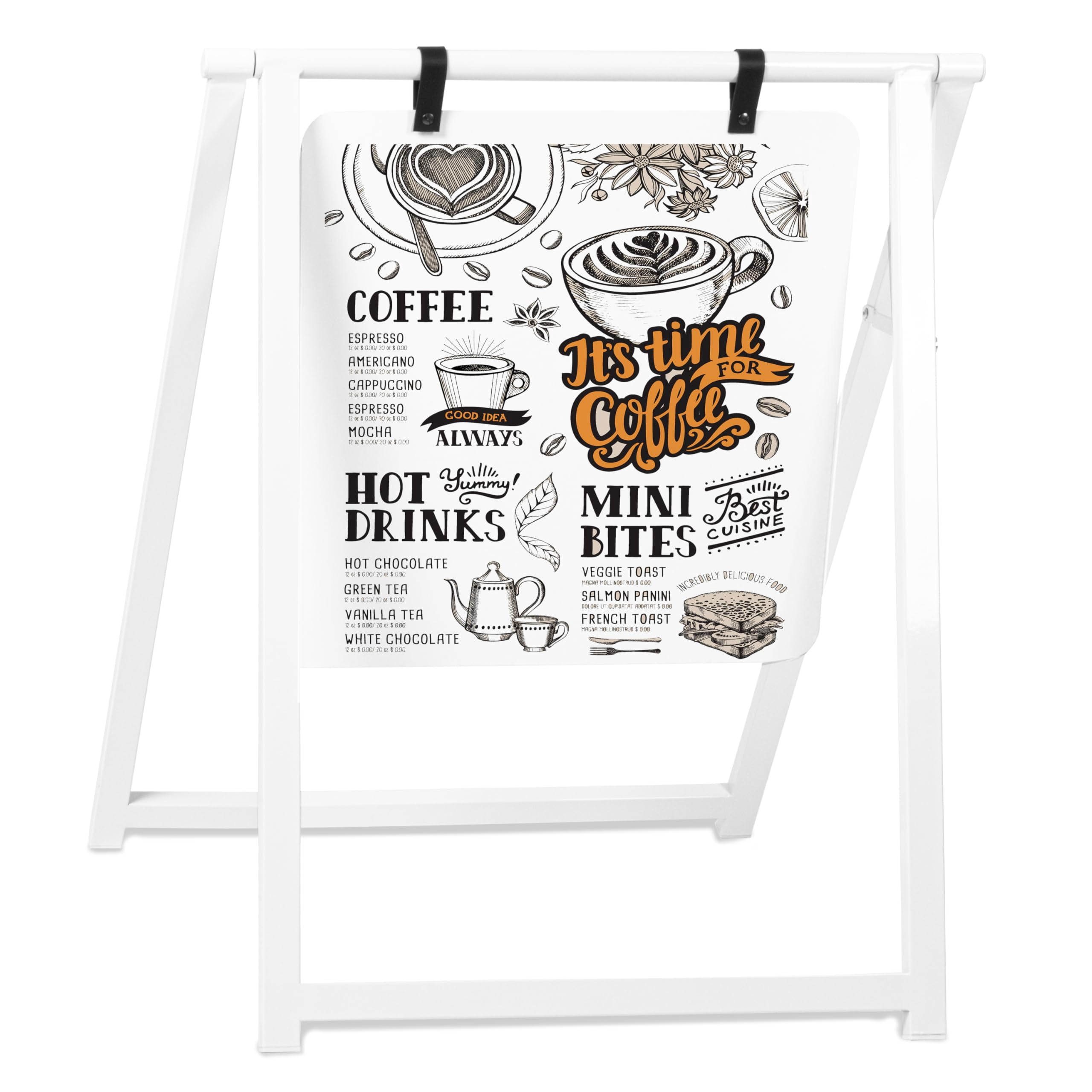 Ilyapa Modern Magnetic Double Sided Swinging Dry Erase Sidewalk Sign ...