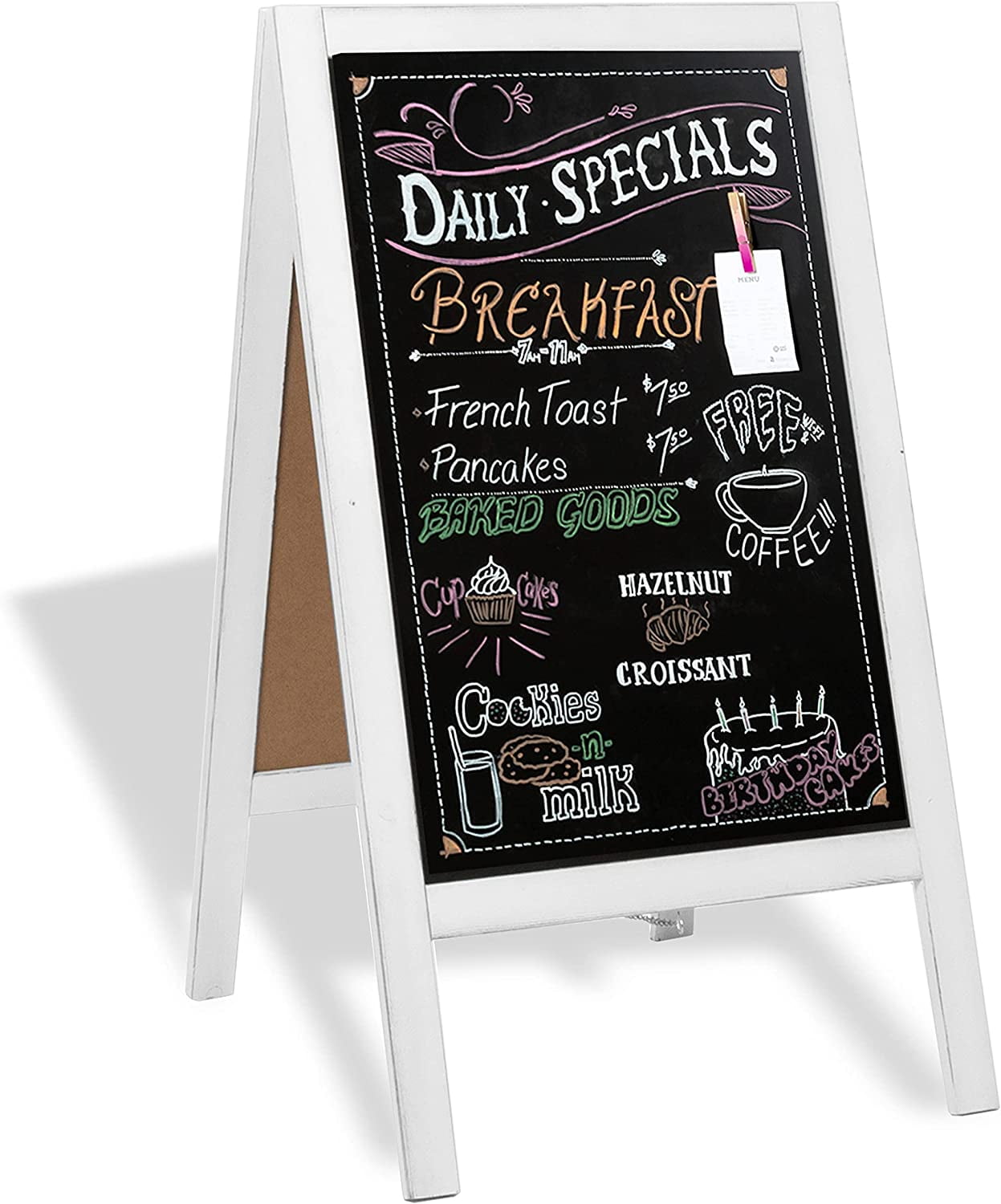 Ilyapa Wooden A-Frame Sign with Eraser & Chalk - 40 x 20 Inches ...