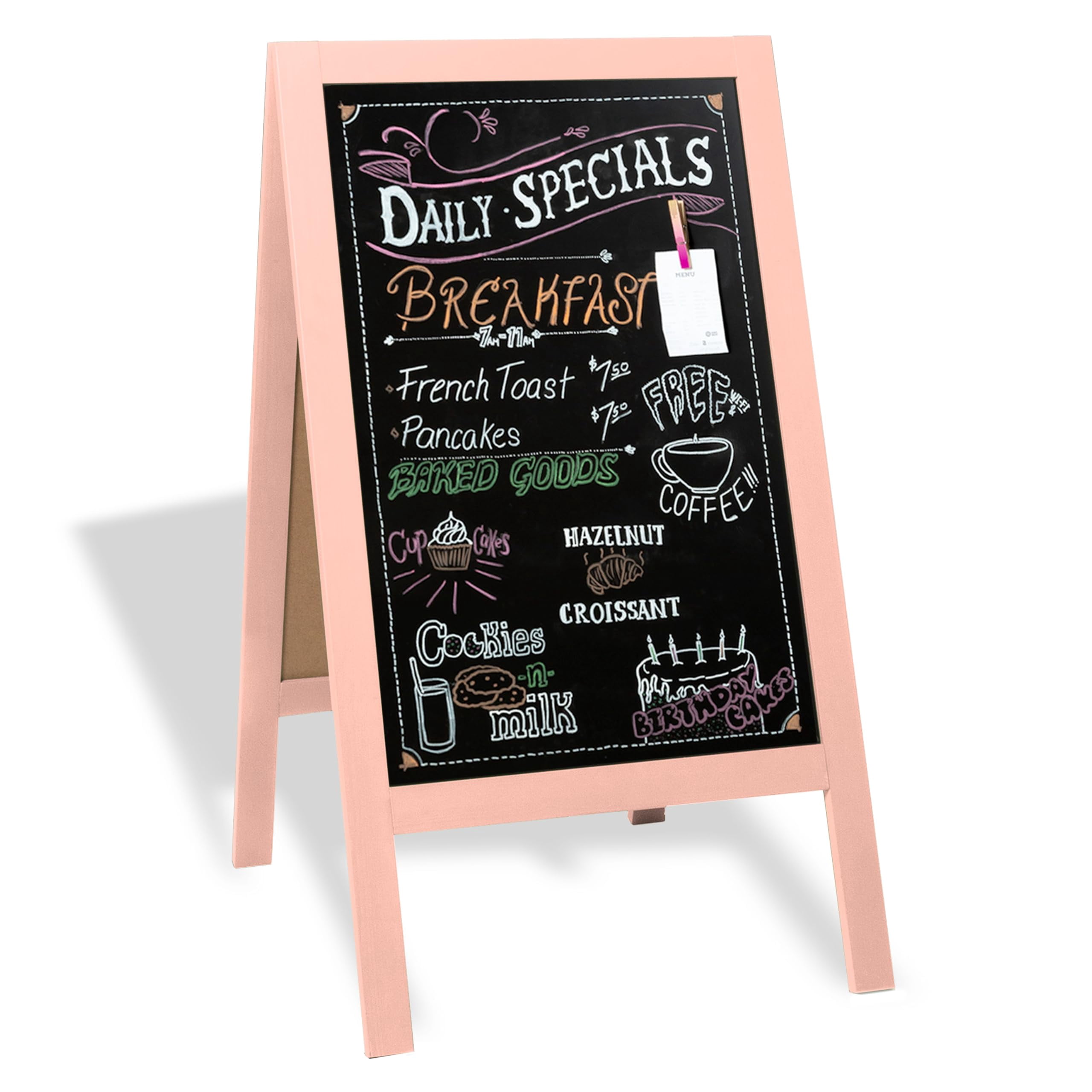 Ilyapa Wooden A-Frame Sign with Eraser & Chalk - 40 x 20 Inches ...