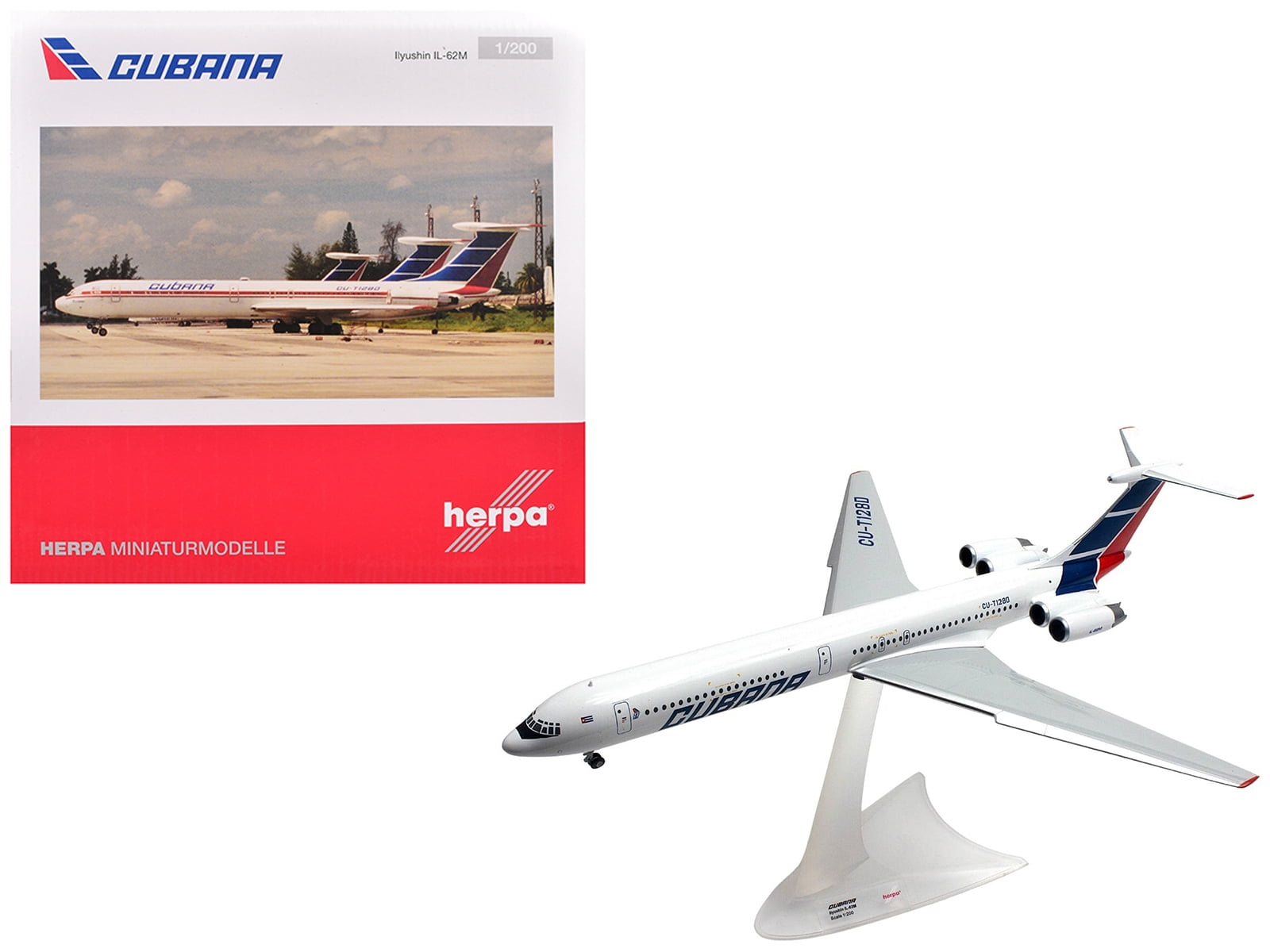 Ilyushin IL-62M Commercial Aircraft "Cubana de Aviacion" (T1280) White ...