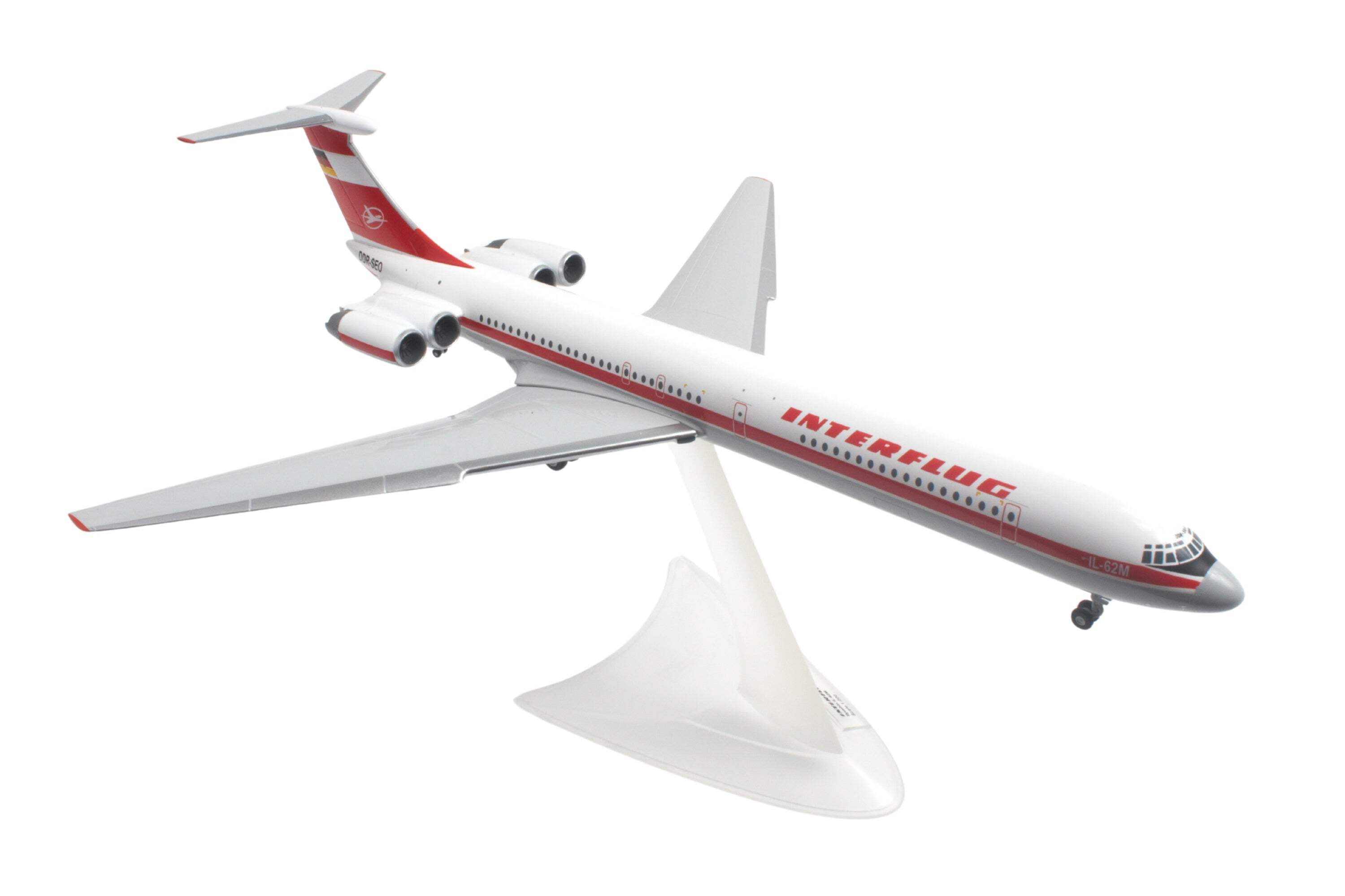 Ilyushin IL-62M Commercial Aircraft "Interflug" (DDR-SEO) White with ...