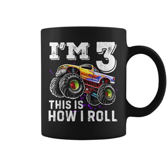 Im 3 This Is How I Roll Monster Truck 3Rd Birthday Boy Gift - Walmart.com