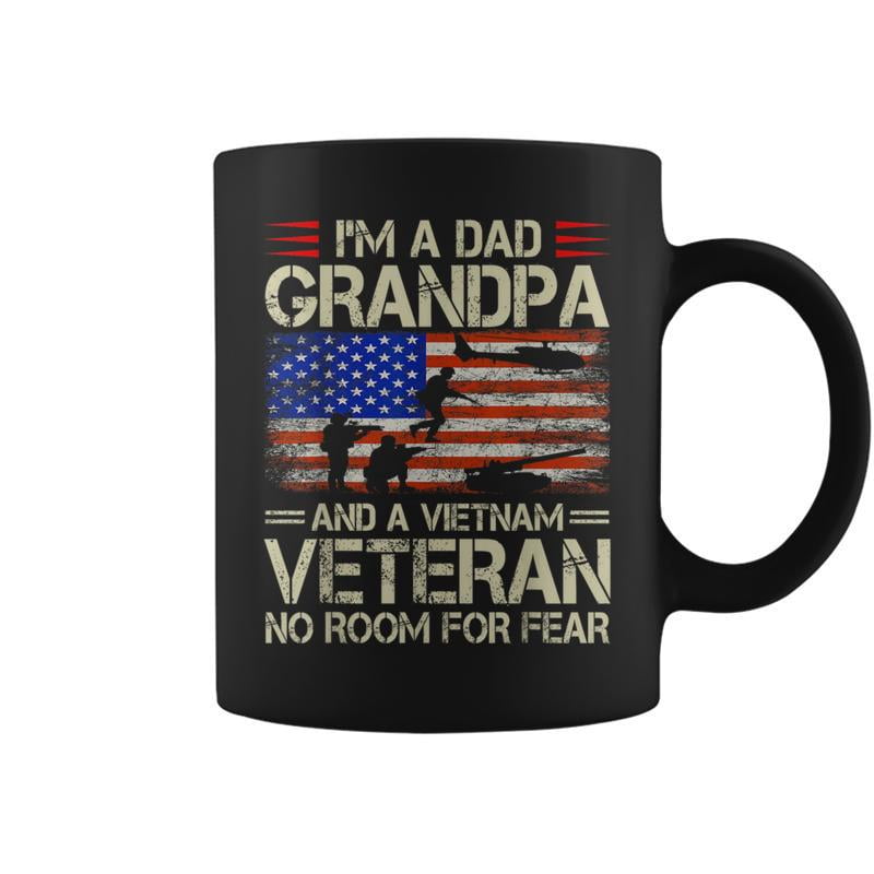 Im A Dad Grandpa And Vietnam Veteran Us Flag Papa Grandpa Coffee Mugs ...