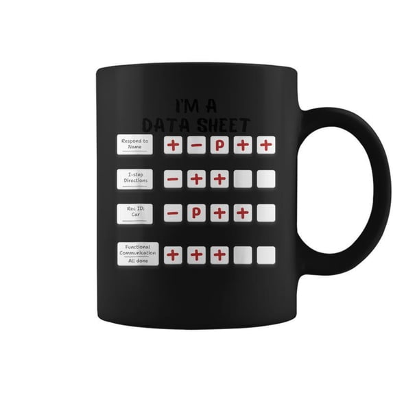 Im A Data Sheet Aba Behavior Analyst Halloween Costume Coffee Mugs ...