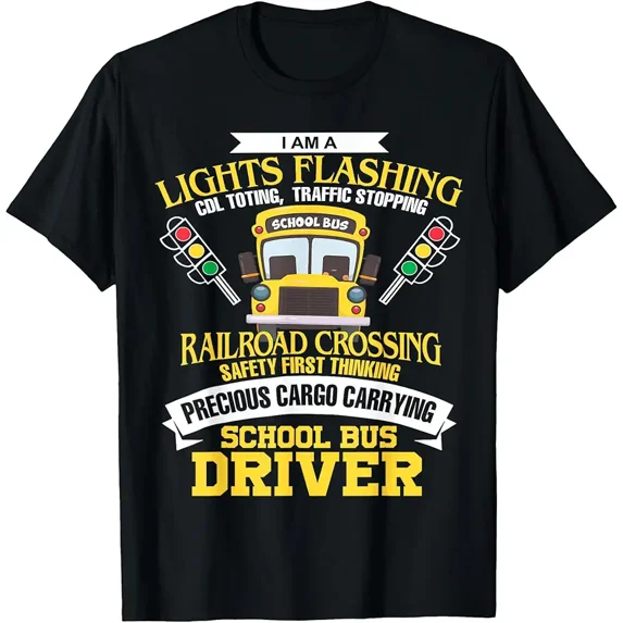 Im A School Bus Driver School Bus Driver Men Women Kids Gift T-Shirt ...