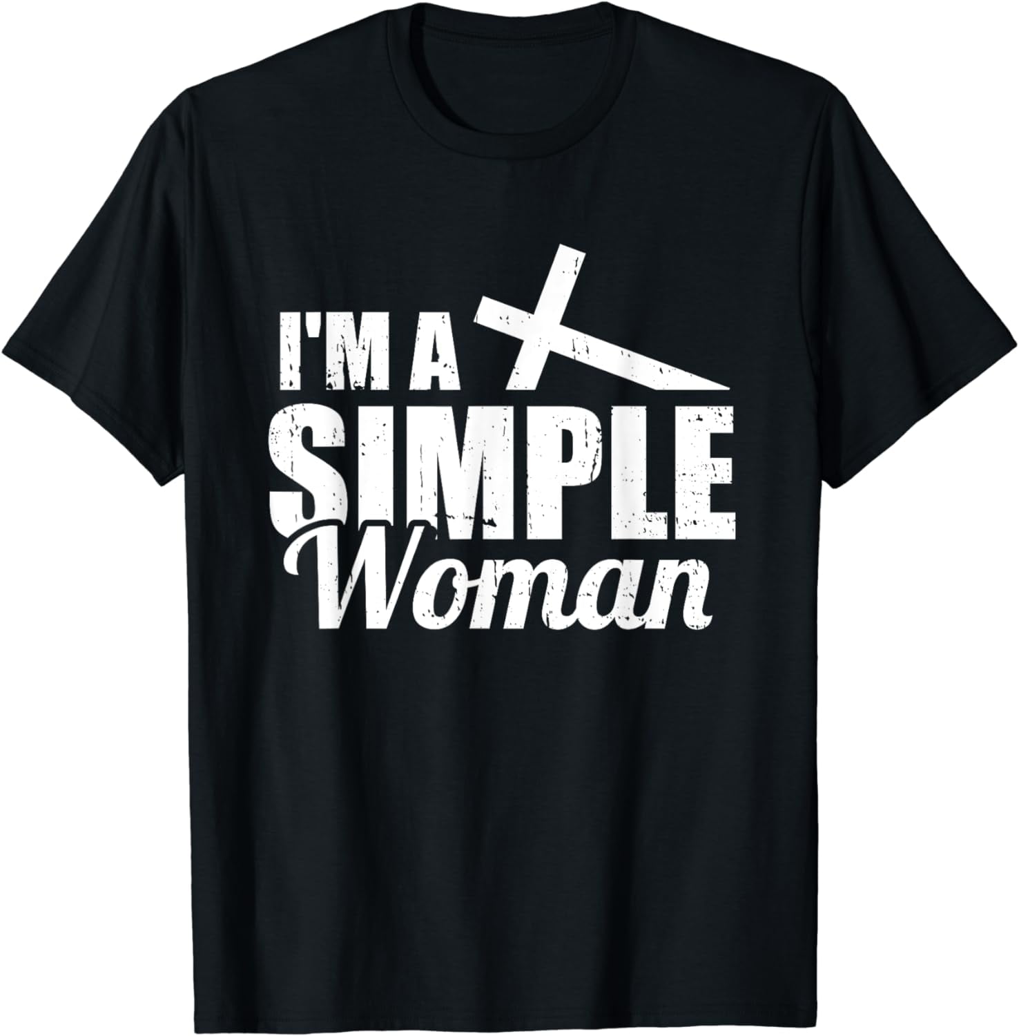 Im A Simple Woman Bible Jesus - Christianity Christian Cat T-Shirt ...