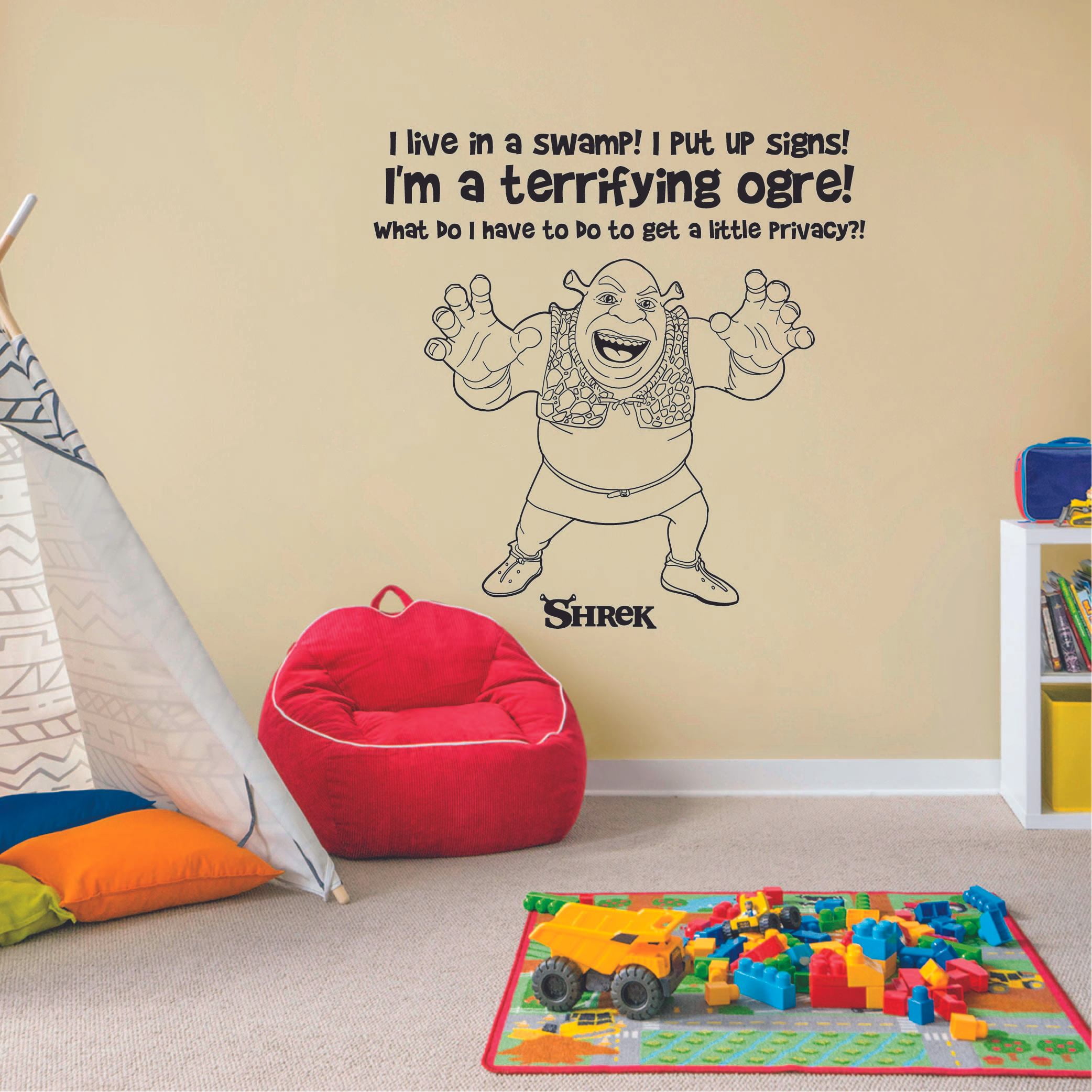 Im A Terrifying Ogre I Live In Swamp - Disney Movie Shrek Quotes Quote ...