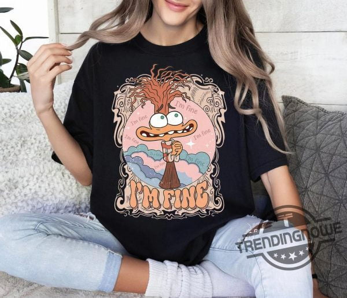 Im Fine Anxiety Inside Out Shirt Inside Out 2 Shirt Disney Emotions ...