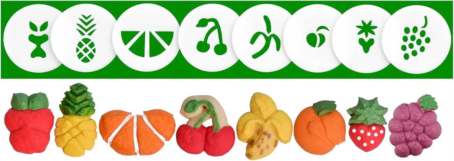 Im – Fruits Set of 8, Food Safe Plastic Shapes w/Citrus Slice, Banana ...