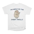 Im Here For The Sheep Thrills 8bit Pixel Art T-Shirt Tee Gift For Him ...