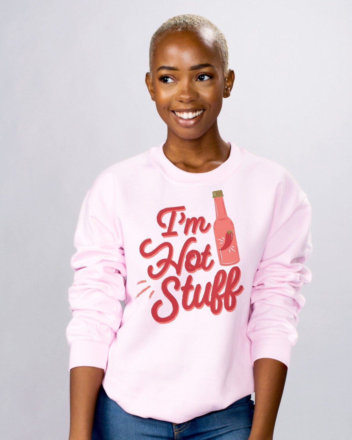 Im Hot Stuff Unisex Crewneck T-Shirt, Cute Valentines Day Graphic ...