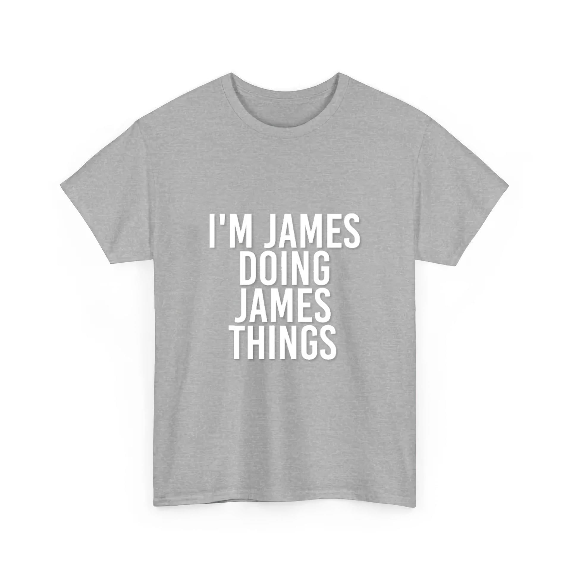 Im James doing James things funny Christmas gift idea shirt-removebg ...