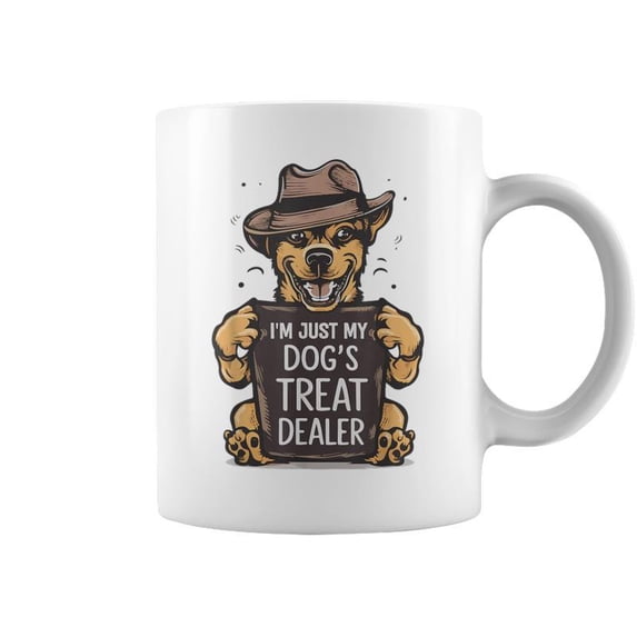 Im Just My Dogs Treat Dealer Quote Saying Dog Lovers Coffee Mugs ...