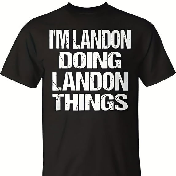 Im Landon Doing Landon Gs Fun Pernalized First Name T-Shirt - Walmart.com
