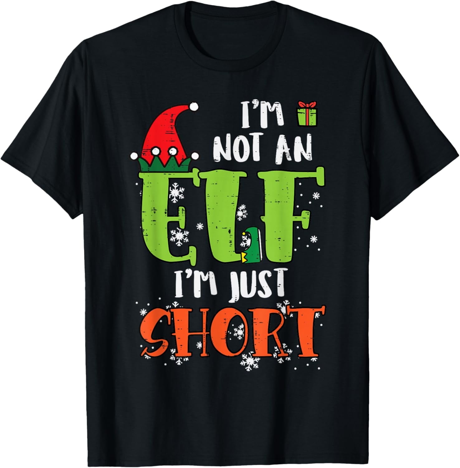 Im Not An Elf Just Short Funny Christmas Xmas Men T-Shirt - Walmart.com