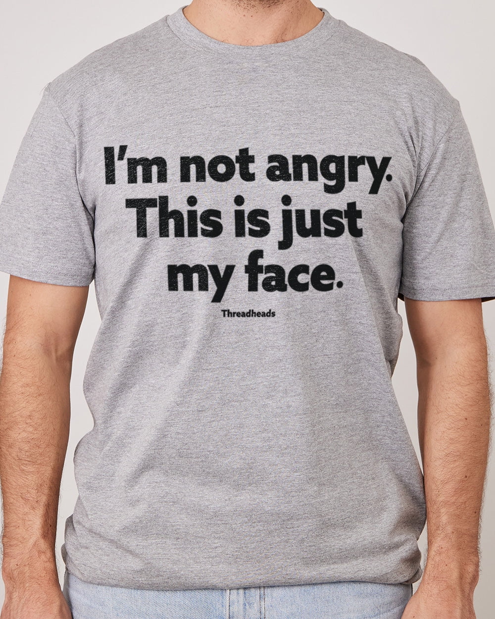 Im Not Angry T-Shirt Australia Online colour_grey - Walmart.com