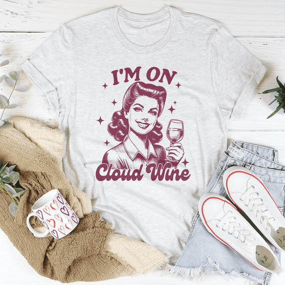 Im On Cloud Wine Tee Ash S Peachy Sunday T-Shirt - Walmart.com