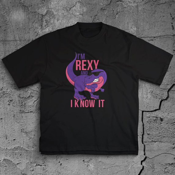 Im Rexy And I Know It Funny Dinosaur T Rex Meme Graphic Shirt,for ...