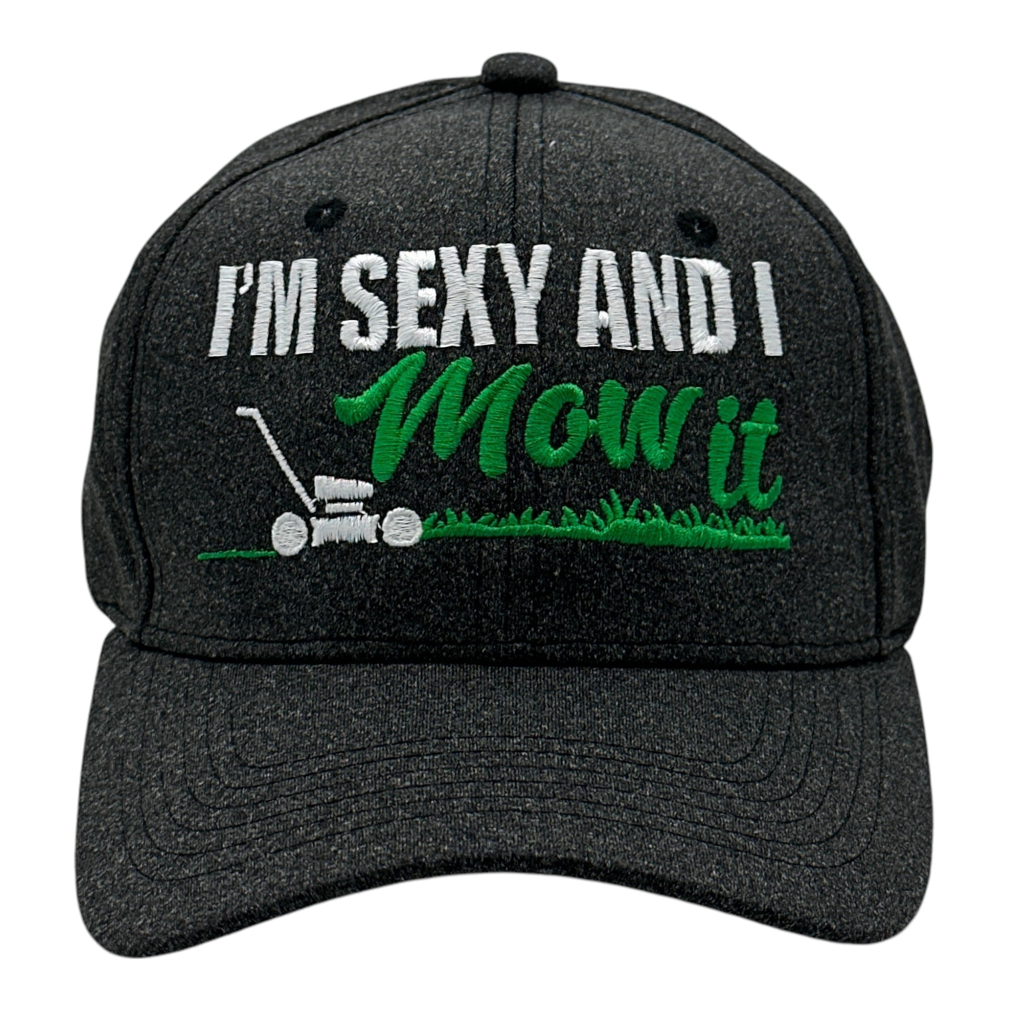 Im Sexy and I Mow It Hat Funny Sarcastic Fathers Day Graphic Novelty ...