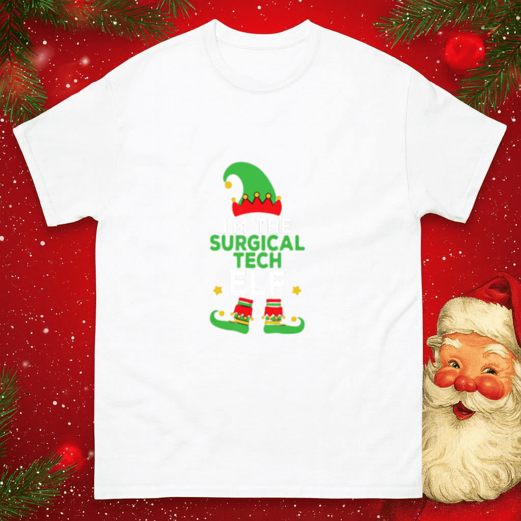 Im The Surgical Tech Elf Funny Matching Family Holiday Unisex T-Shirt ...