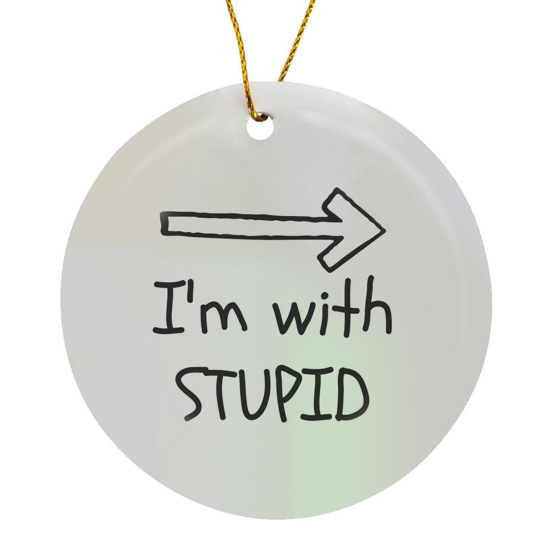 3drose, Im with Stupid, with a Picture on an Arrow Pointing to the Side ...