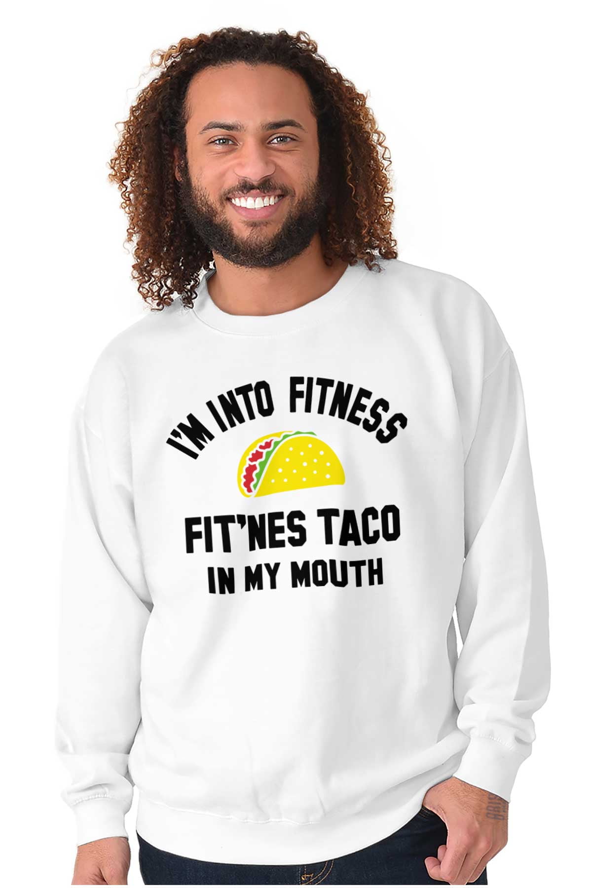 Im into Fitness Taco In My Mouth Gym Unisex Plus Fleece Graphic ...