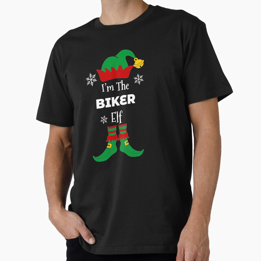 Im the Biker Elf Family Matching Festive Holiday Tee Shirt,for men ...