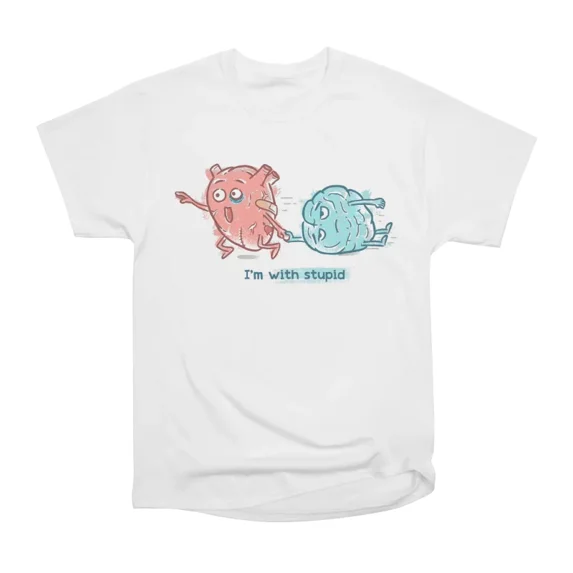 Im with stupid T-Shirt Tee Gift For Him Merch For Her Apparel For ...