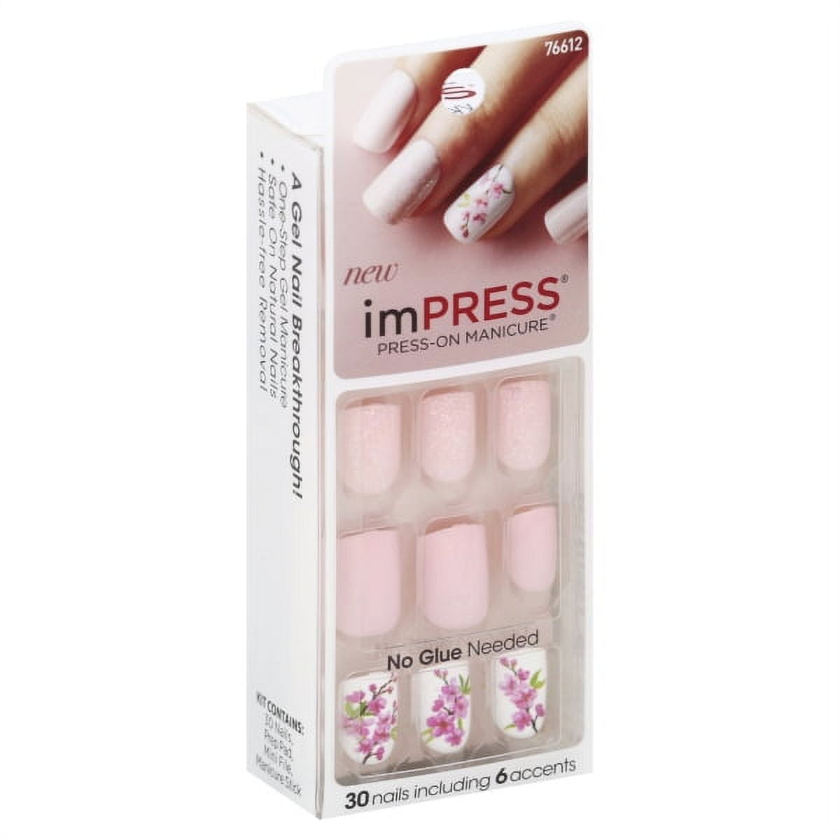 ImPRESS Press-on Nails Gel Manicure - Lucky - Walmart.com