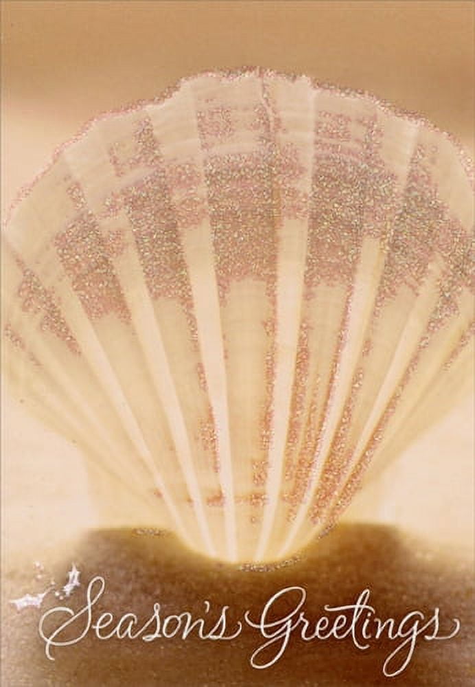 Image Arts Shell on Sand Christmas Card (1 card/1 envelope) - Walmart.com
