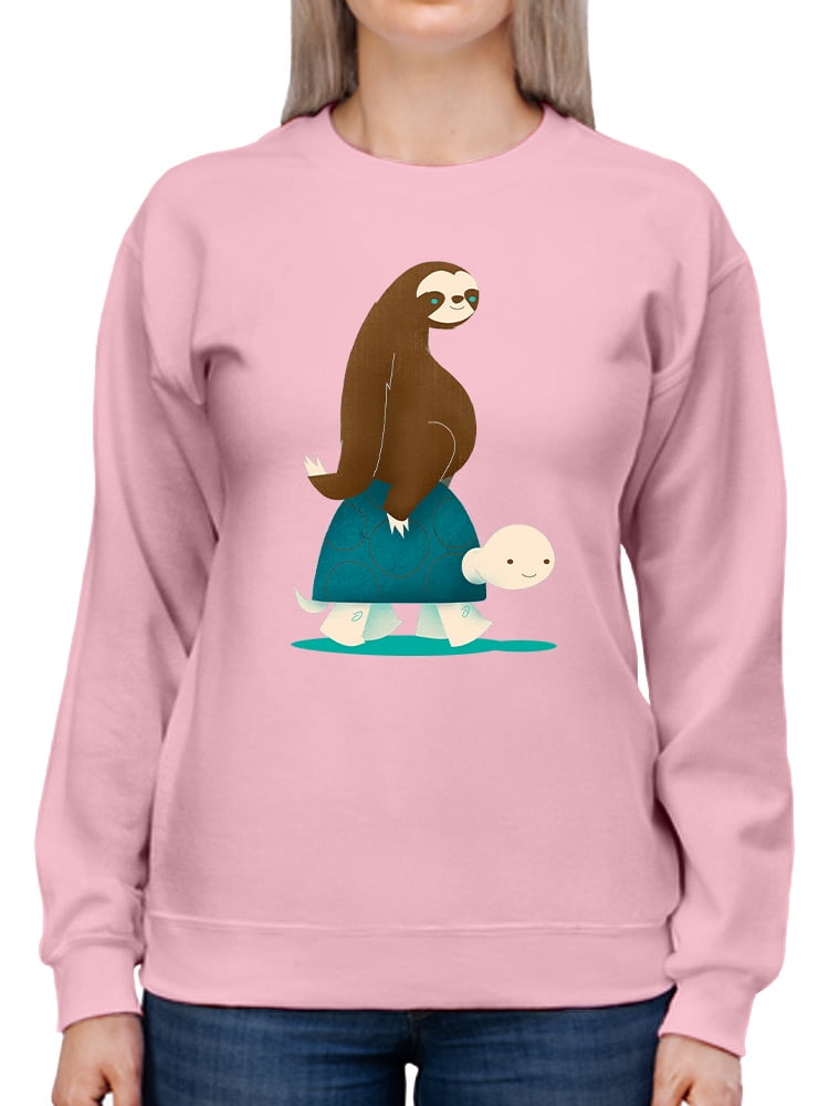 Image Conscious Hitchhiking Sloth Sweatshirt Women's -Jay Fleck Designs ...