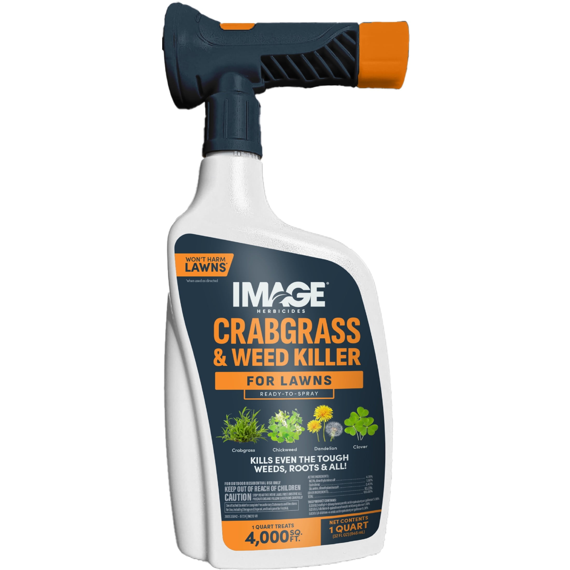 Image Lawn Weed & Crabgrass Killer Herbicide, 32 fl oz. Ready-to-Spray ...